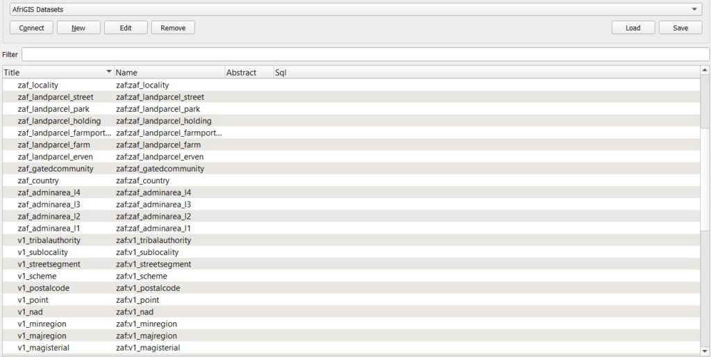 Wfs Layer In Gis Desktop Applications Afrigis Developers